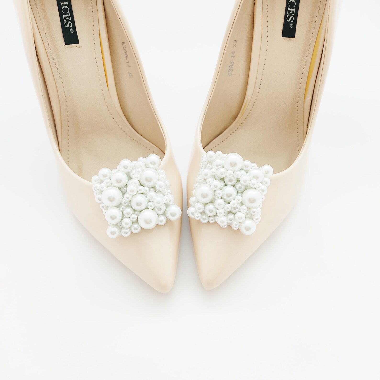 Bride White Pearls Shoe Clips | Wedding Shoes Decorations | Pearl Shoes ...