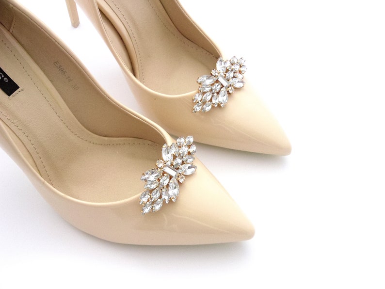 Jewelry Gold Shoe Clips Shoes Clip Wedding Bridal Decorations | Etsy