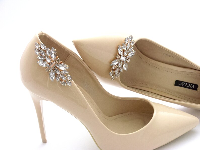 Jewelry Gold Shoe Clips Shoes Clip Wedding Bridal Decorations | Etsy