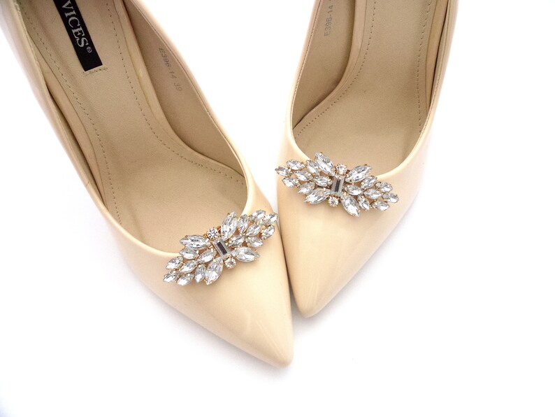 Jewelry Gold Shoe Clips Shoes Clip Wedding Bridal Decorations | Etsy