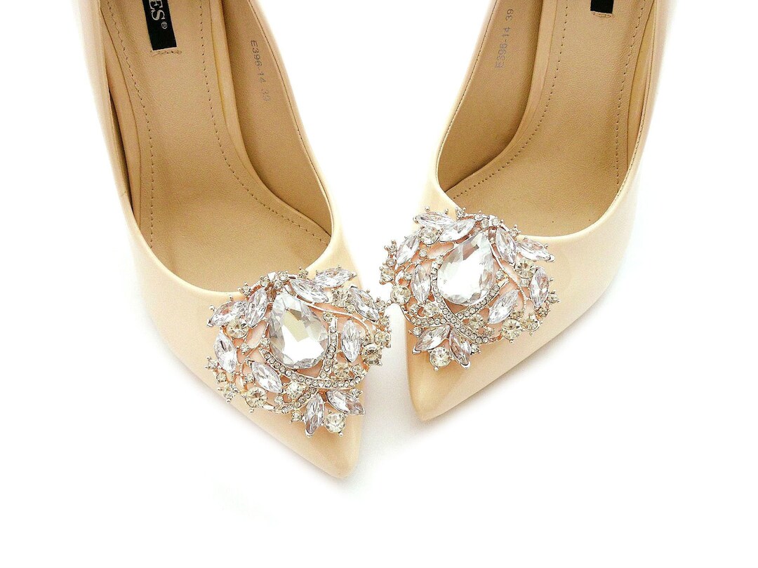 Rose Gold Shoe Clips, Jewelry Shoe Clips, Wedding Shoe Clips,gold Shoe ...