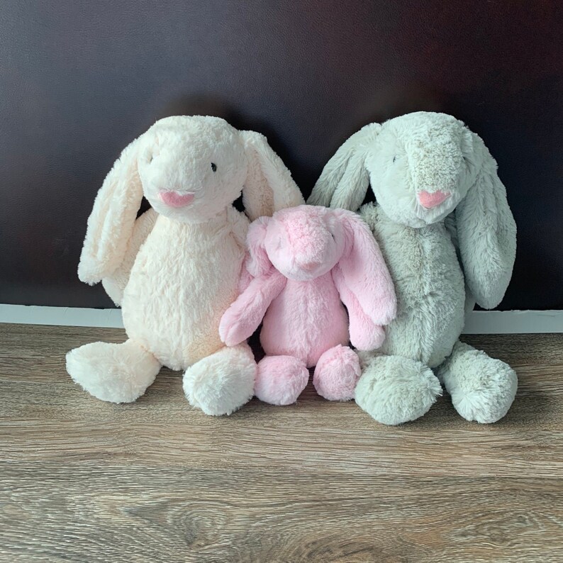 Personalized Stuffed Animal Bunny Plush Bunny Monogrammed | Etsy