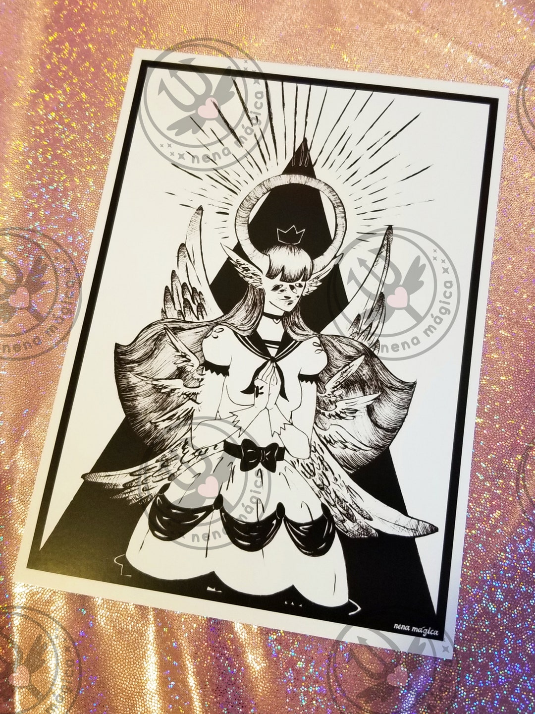 Magical Girl - Mahou Shoujo - Angel Girl - Original Character Print ...
