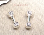 10pcs Dumbell Charms819mm Barbells Charmfitness Charm | Etsy