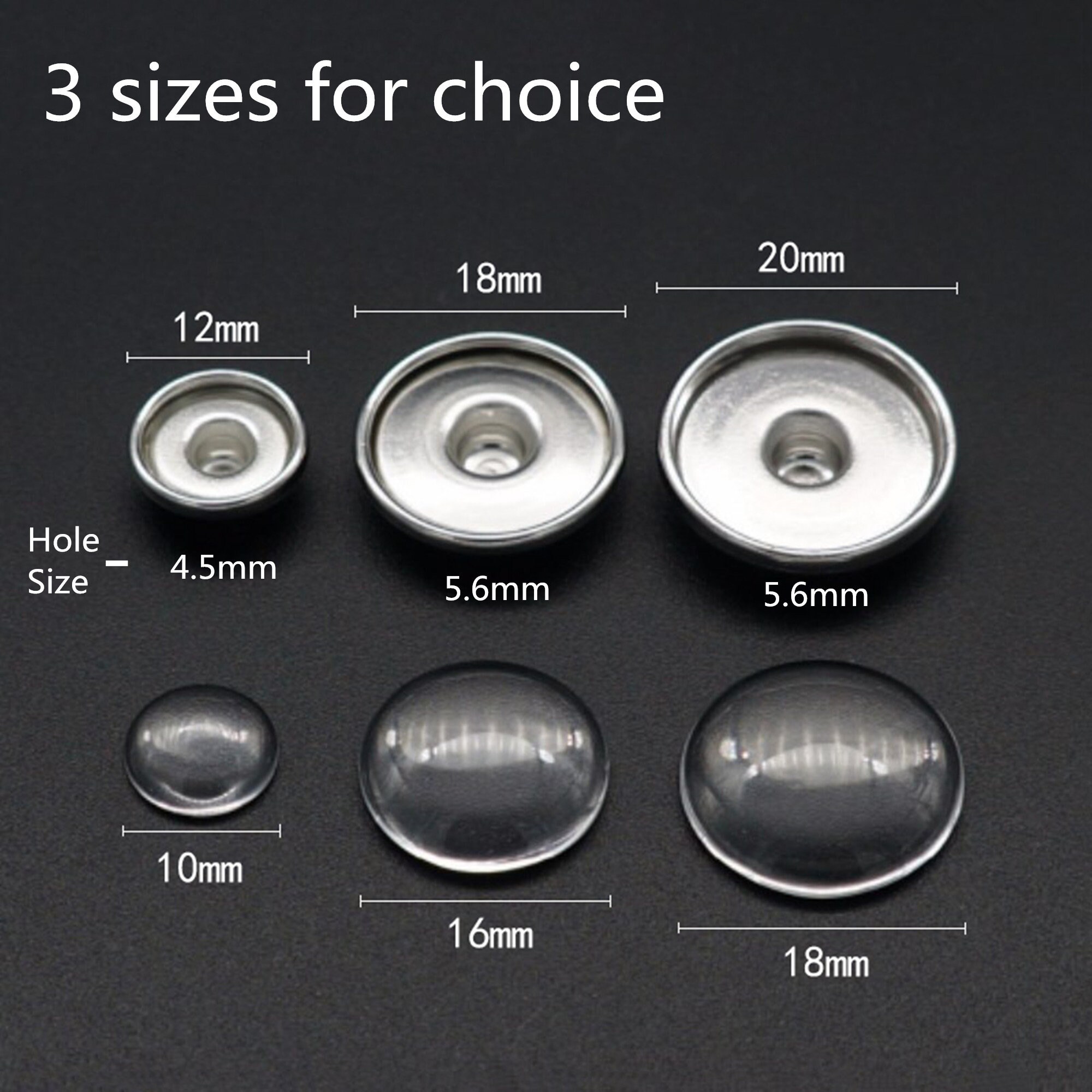 Custom Snap Button12mm 18mm 20mm Customize Your Photo or Text - Etsy