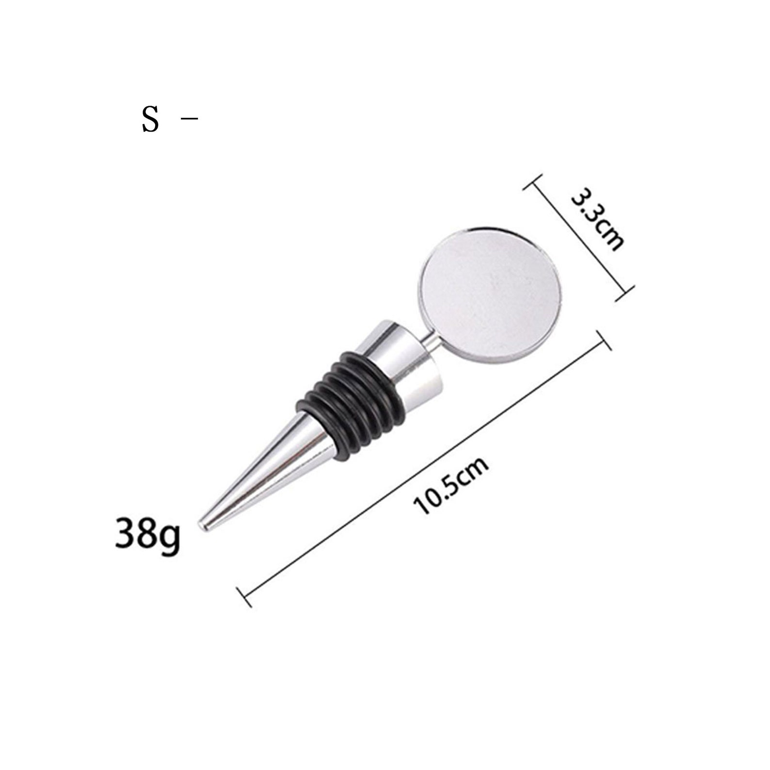 Wine Stopper, Bottle Stoppers, With Round Bezel Blanks for DIY ,blank ...