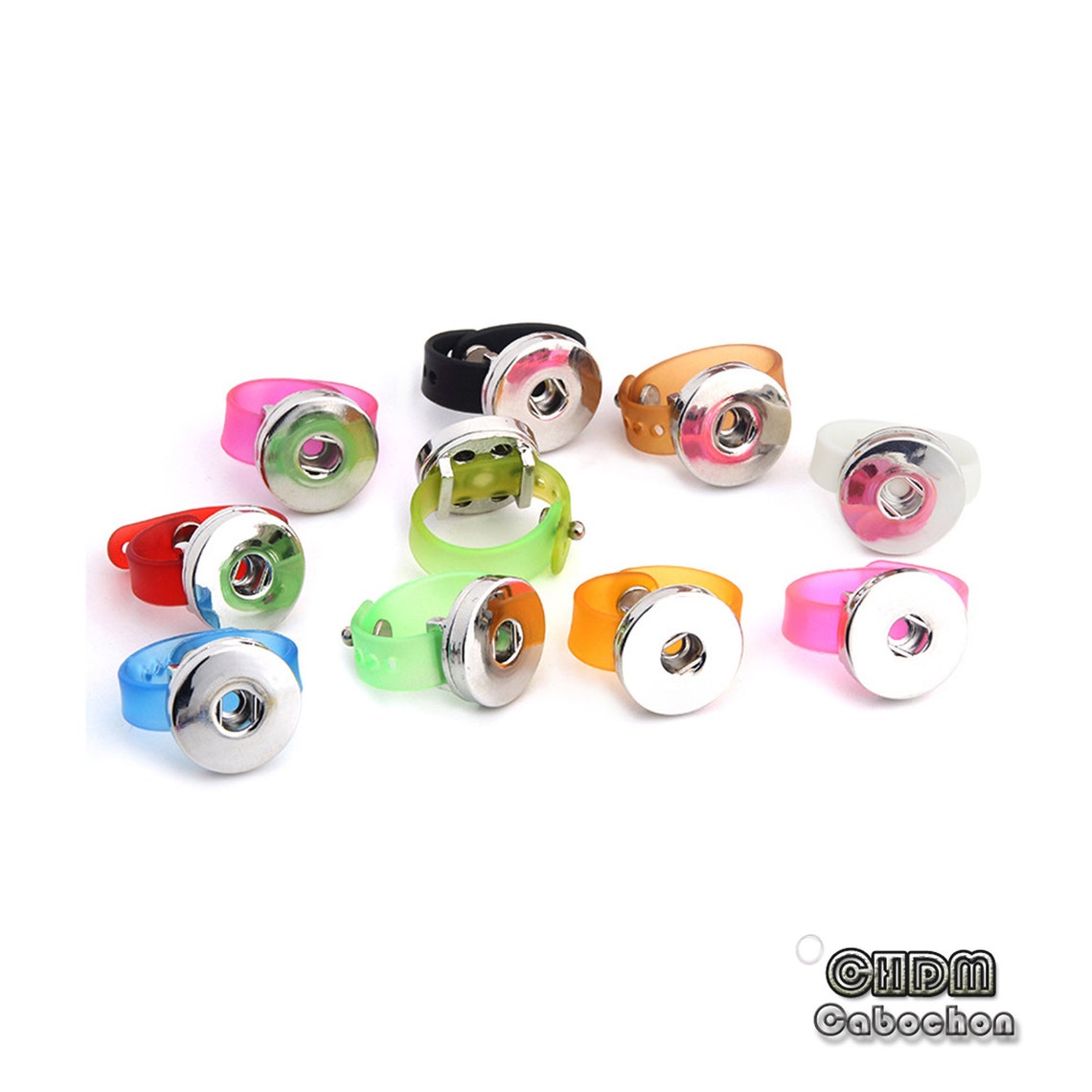 Snap Ringadjustable Snap Button Ringsfits 18mm/20mm Snap - Etsy