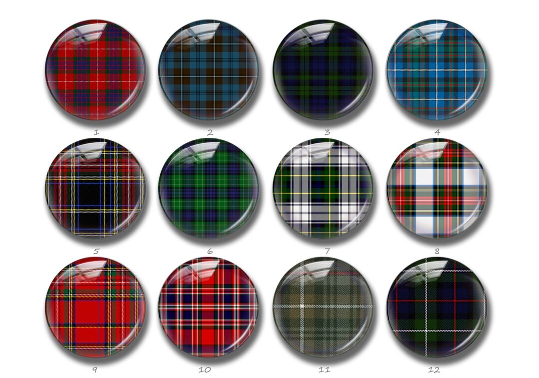 Christmas Buffalo Plaid Cabochon,christmas Red Buffalo Plaid Snap ...
