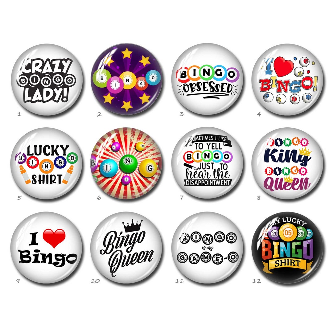 Bingo Cabochon, Bingo Queen King Image Round Oval Teardrop Glass Dome ...