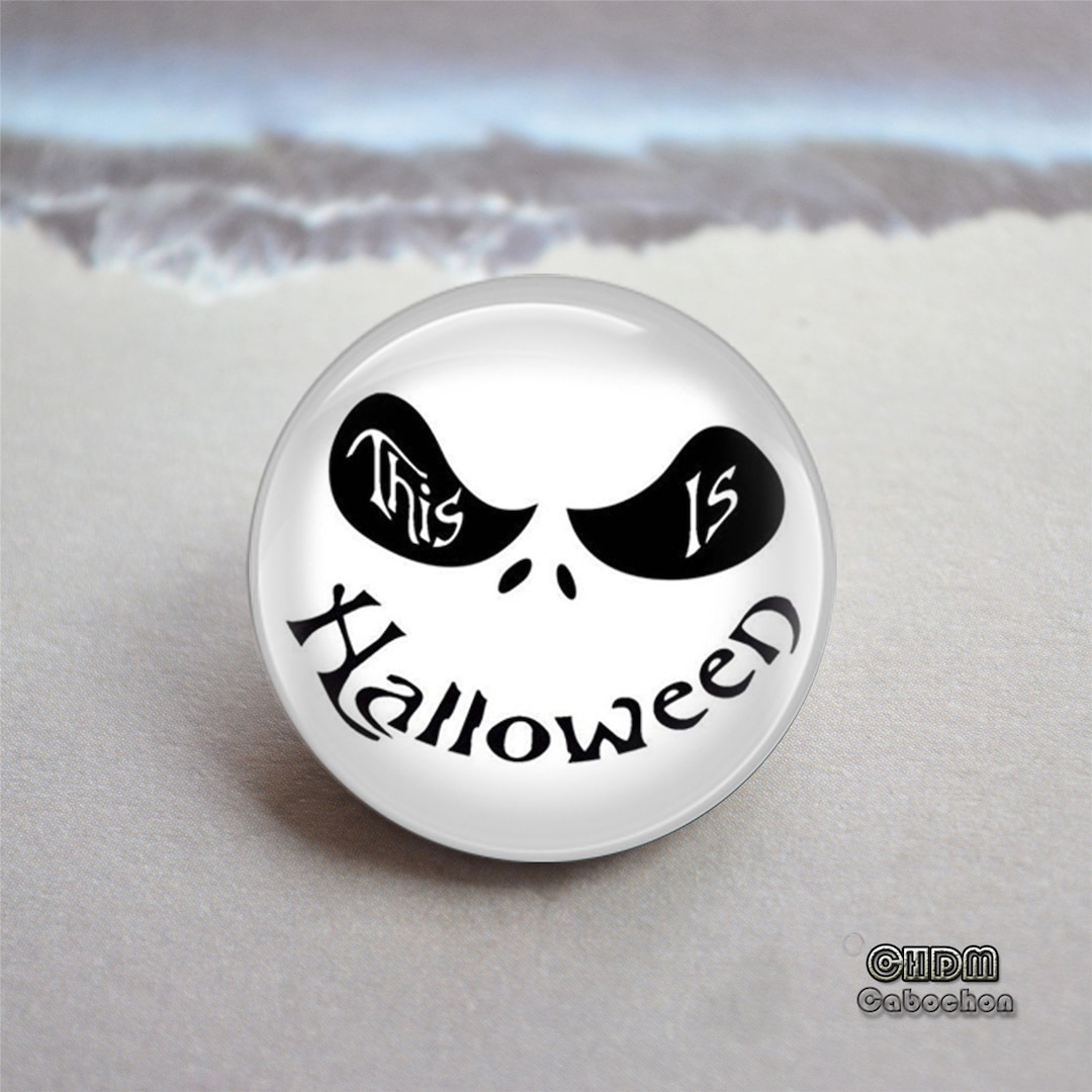 Halloween Cabochon,halloween Skull Snap Button Jewelry Charm in 12/18 ...