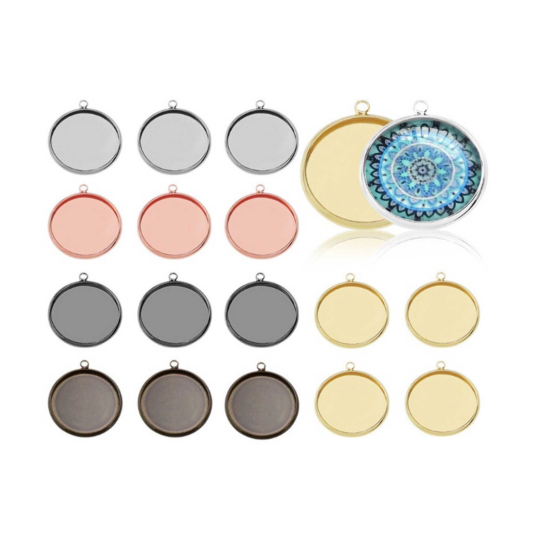 20pcs Round Base , Earrings Bezels ,8mm 10mm 12mm 14mm 16mm 18mm 20mm ...