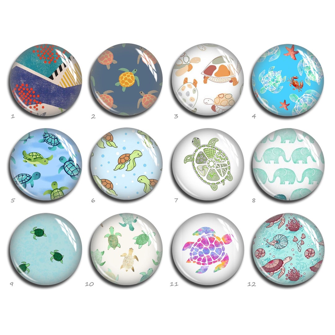 Sea Turtles Cabochon, Turtle Picture Round/ Oval/teardrop Glass Dome ...