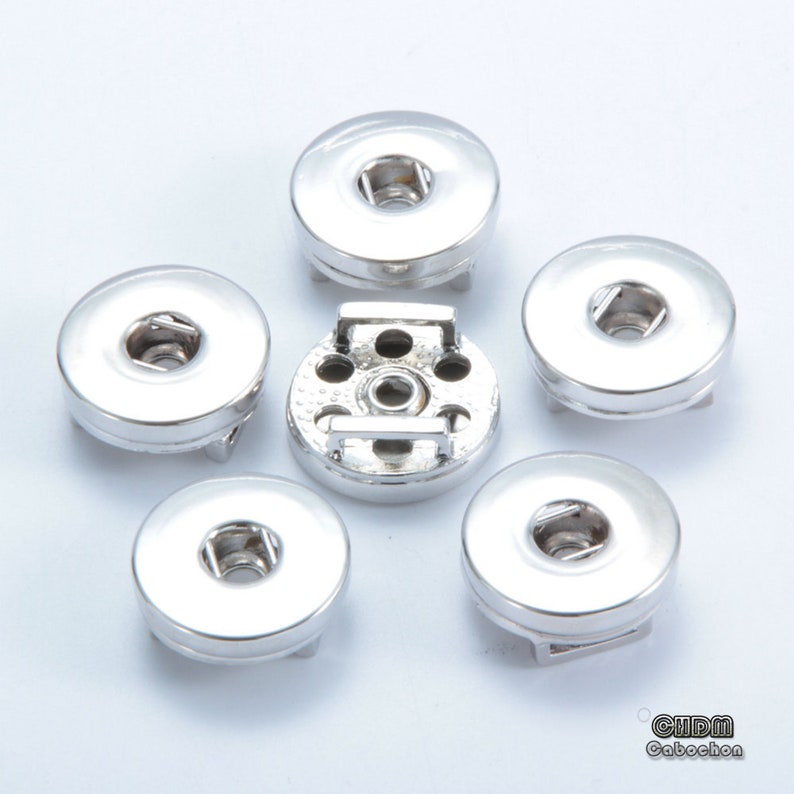 Snap Button Base,interchangeable Ginger Snap Base Fit for 18/20MM Snap ...