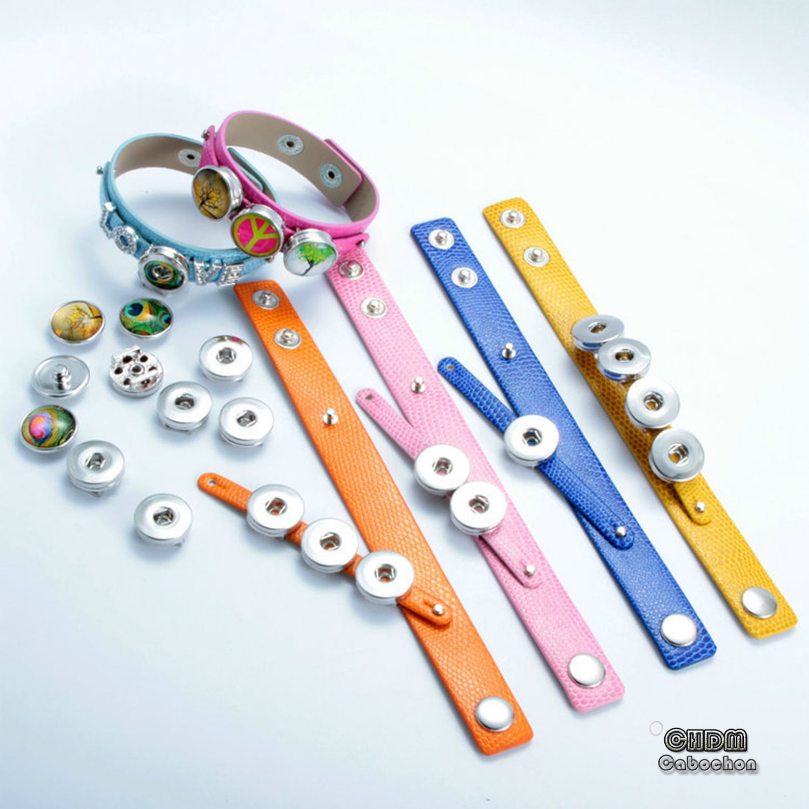 Snap Button Base,interchangeable Ginger Snap Base Fit for 18/20MM Snap ...