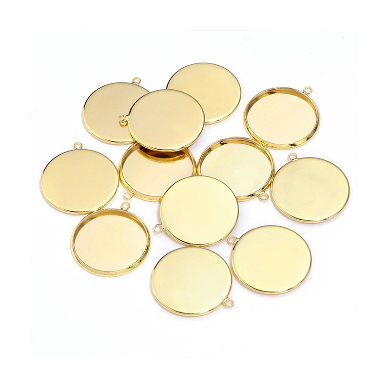 20pcs Round Base , Earrings Bezels ,8mm 10mm 12mm 14mm 16mm 18mm 20mm ...