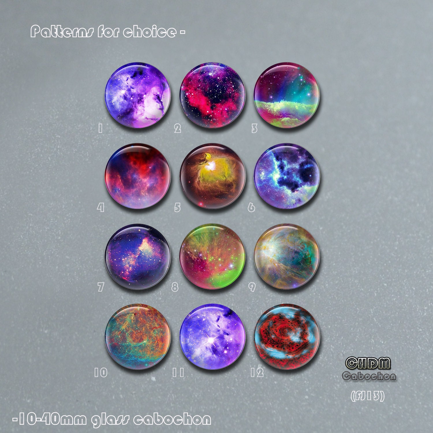 Galaxy Snap Button 12mm 18mm 20mm Galaxy snaps 10mm 12mm | Etsy