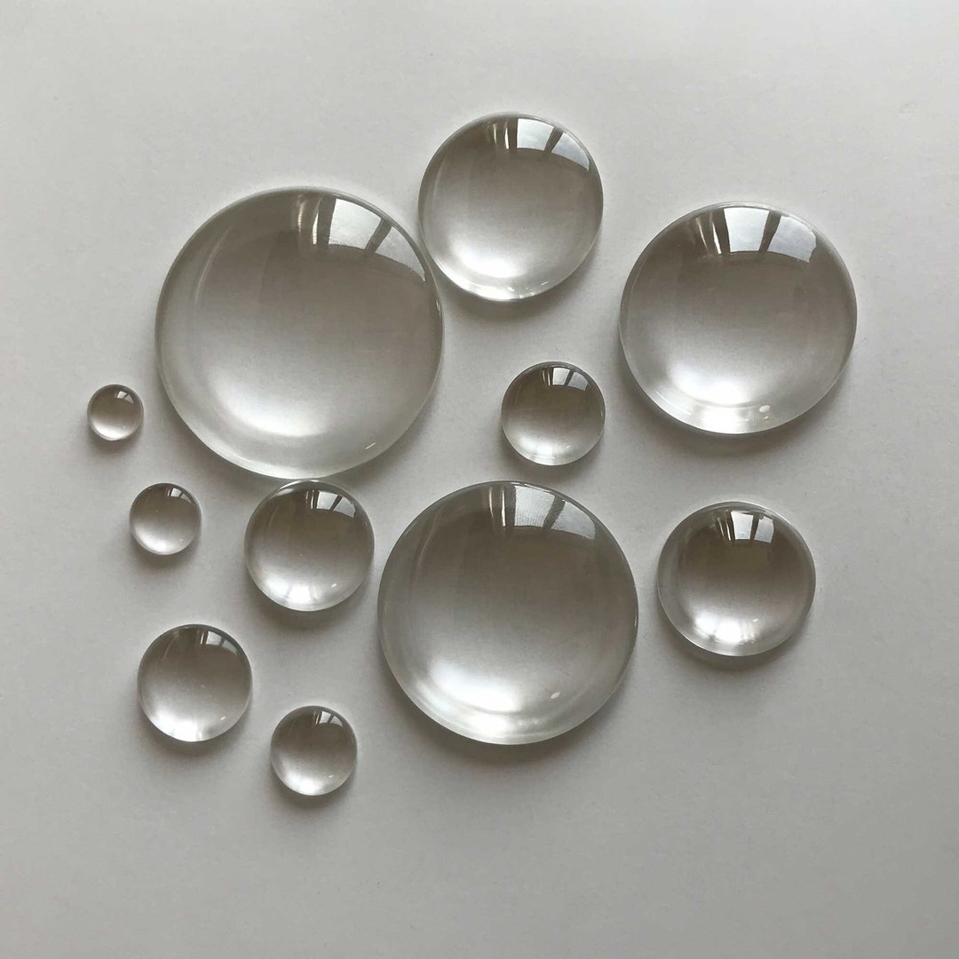 Round Clear Cabochon,photo Glass Dome Cabochon, Clear Cab,transparent ...