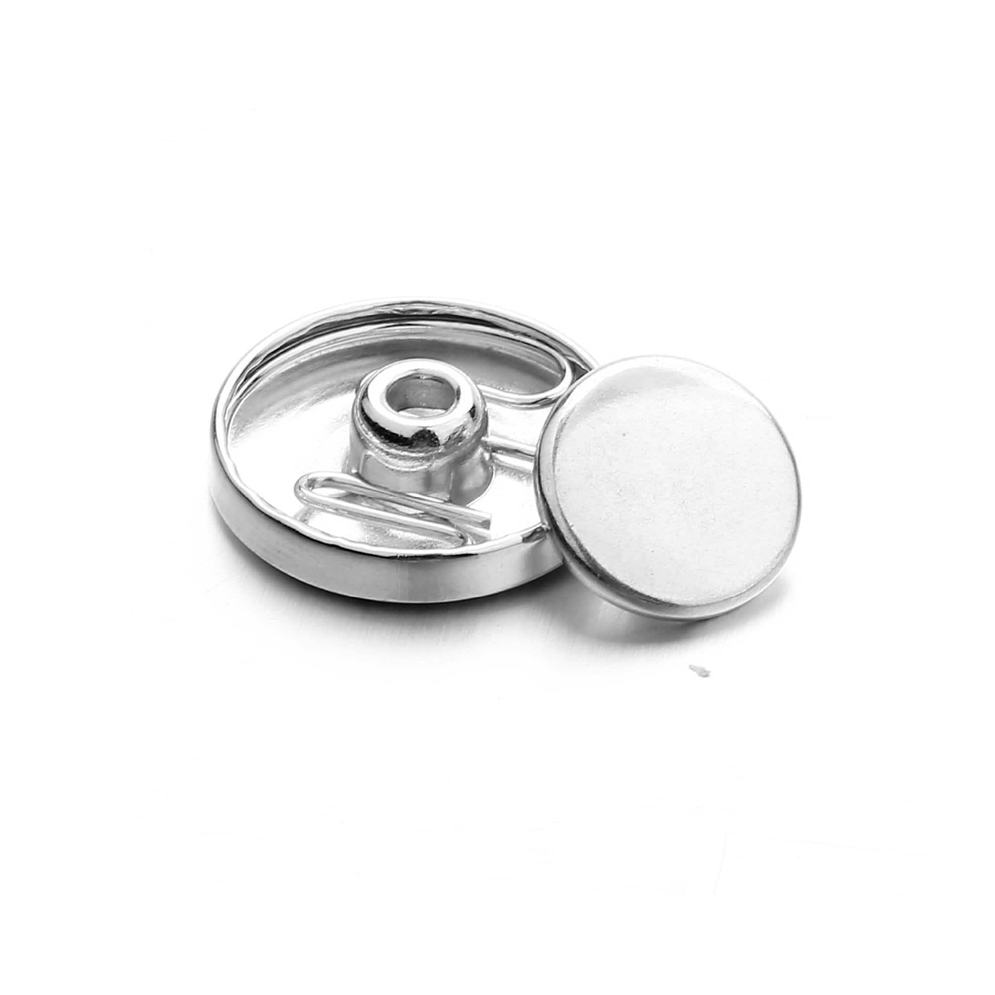 Wholesale Blank Snap Fastener Base DIY Snaps Jewelry Charm | Etsy