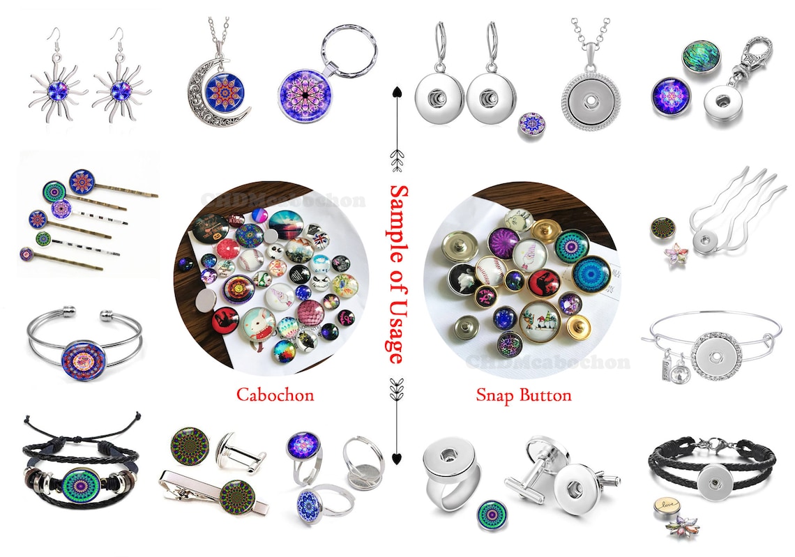 Musical Instruments Cabochonguitar Piano Flute Snap - Etsy