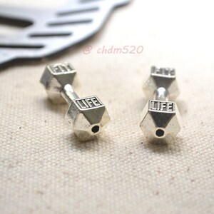 10pcs Dumbell Charms,8*19mm Barbells Charm,fitness Charm Collection ...