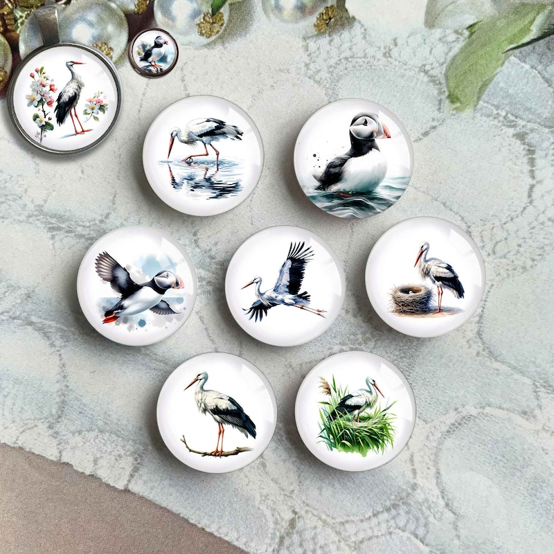 Glass Puffin Bead - Etsy