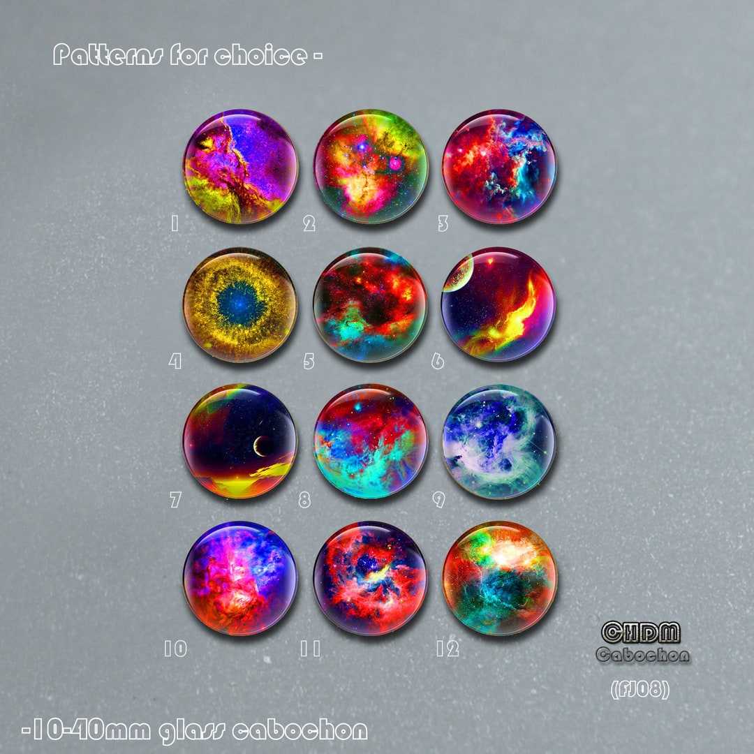 Custom Galaxy Snap Button -60 Patterns -galaxy Snap Jewelry Charm,10mm ...