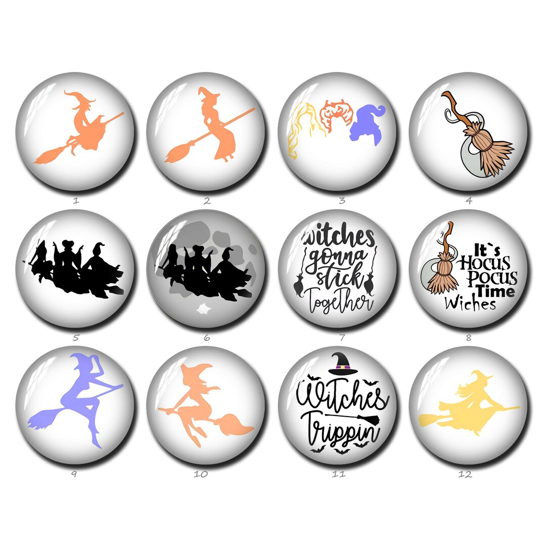 Witch Cabochon,halloween Magic Quote Image Glass Dome 10mm 12mm 14mm ...
