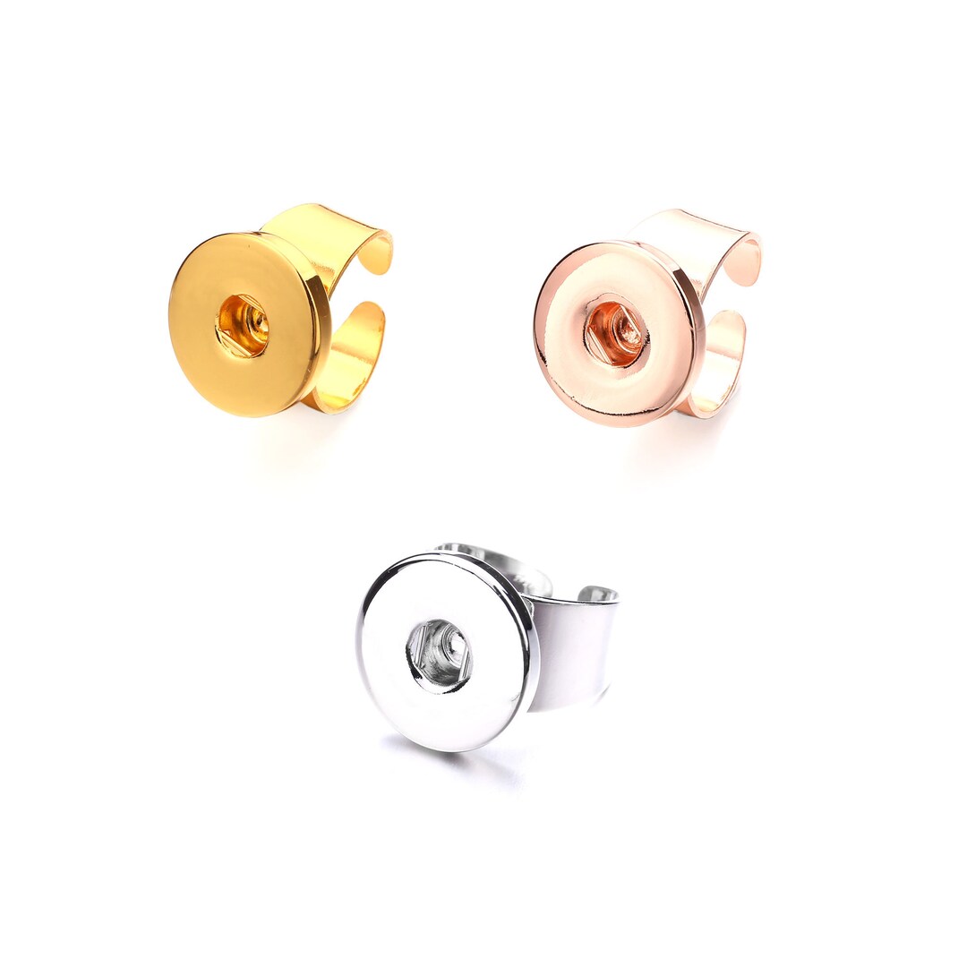 18mm Snap Ring,adjustable Snap Button Rings,fits 18mm/20mm Snap Button ...
