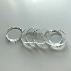 FLAT Clear Cabochon,photo Glass Dome Cabochon, Clear Cab,transparent ...