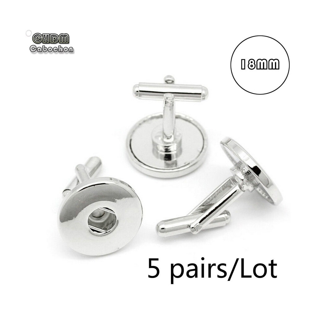 Wholesale 18mm Snap Button Cufflinks,diy Cuff Links for 18MM/20MM ...