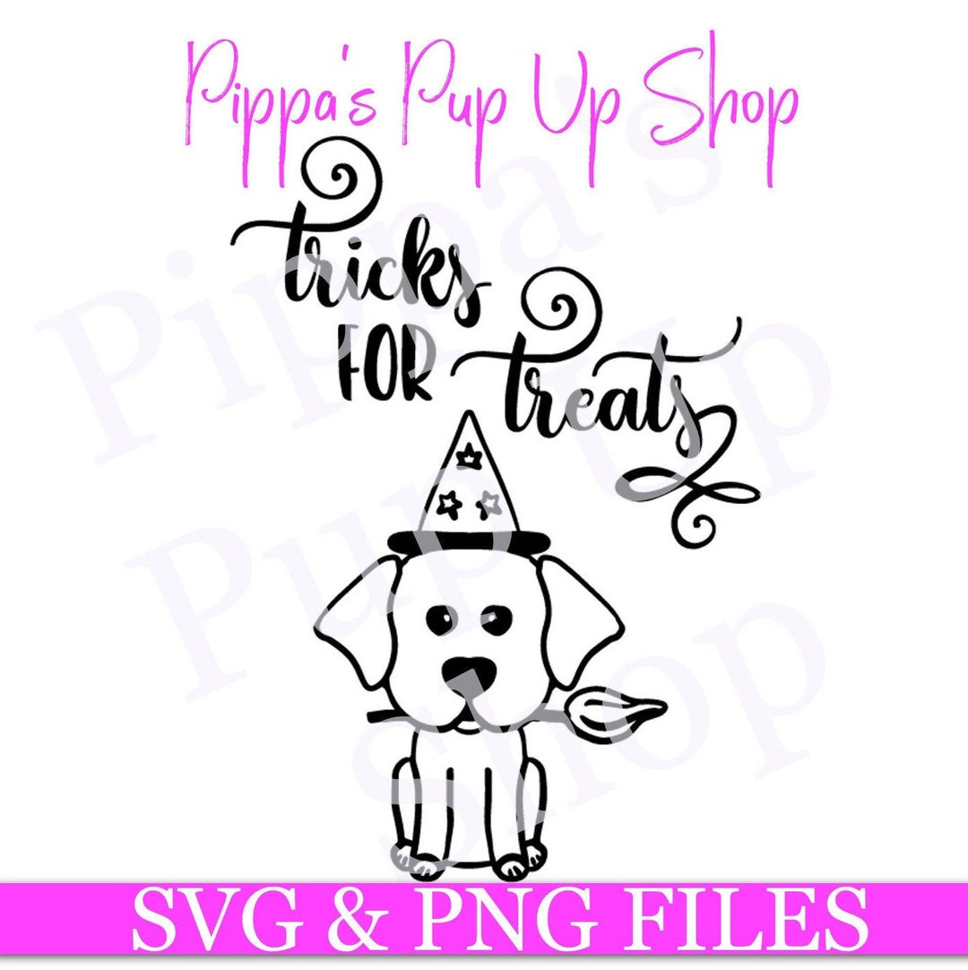 Tricks for Treats Hand Drawn SVG & PNG File - Etsy