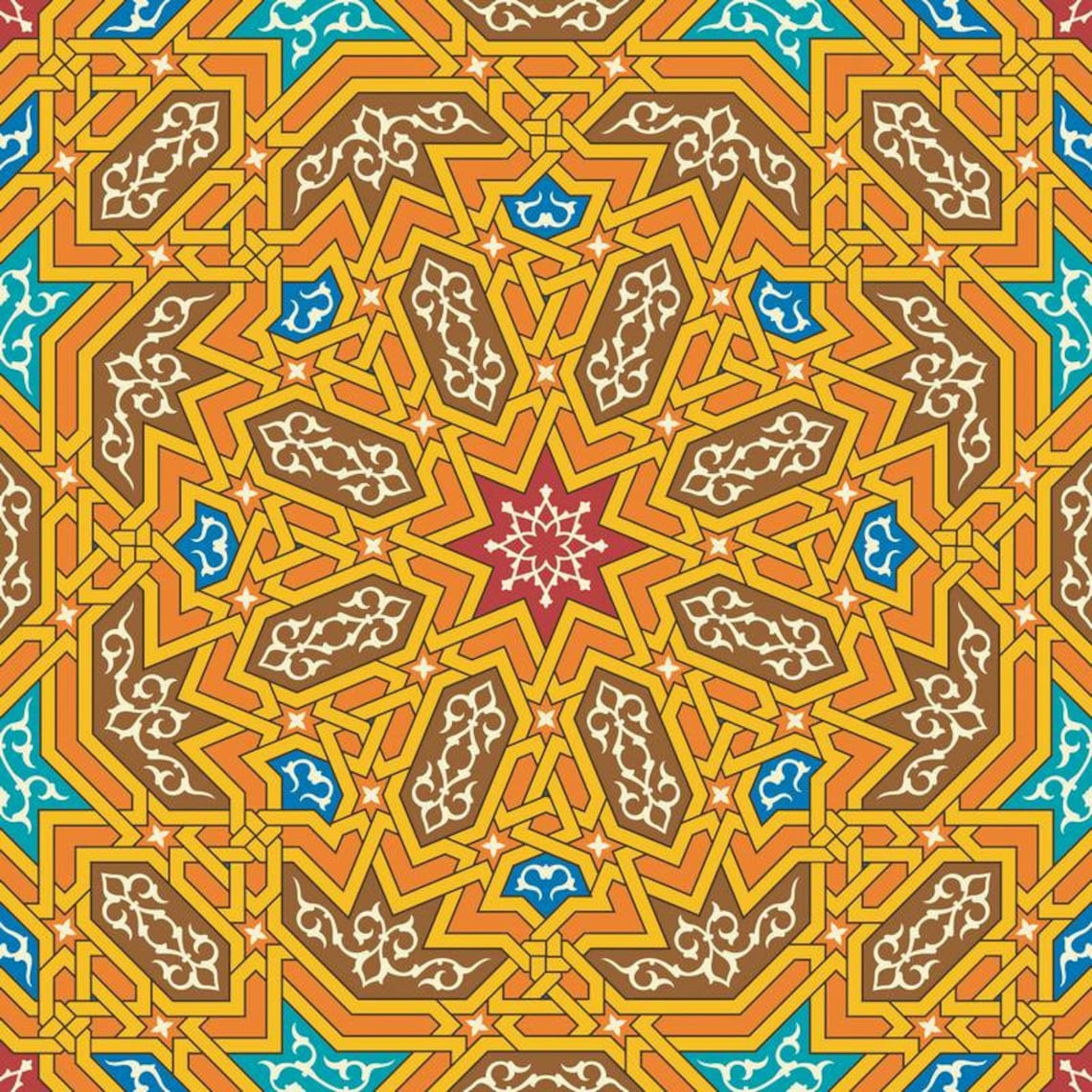 Four Seamless Moroccan Patterns | Etsy