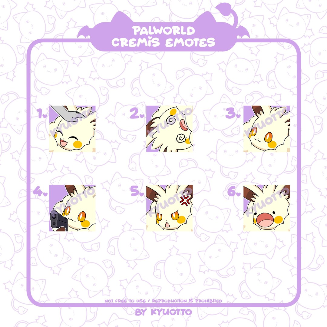 Palworld Cremis Emote Pack for Twitch/discord/youtube Twitch Emotes ...