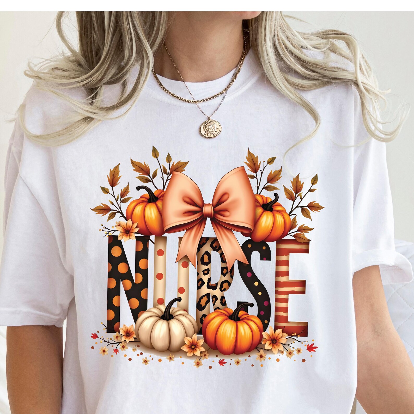 Fall Nurse Coquette PNG - Digital Download for Nursing , Cute Autumn ...