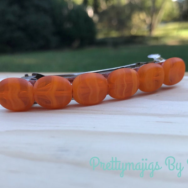Orange Hair Clips - Etsy