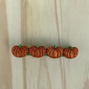 Pumpkin Hair Barrette, Pumpkin Hair Clip, Halloween Costume Hair ...