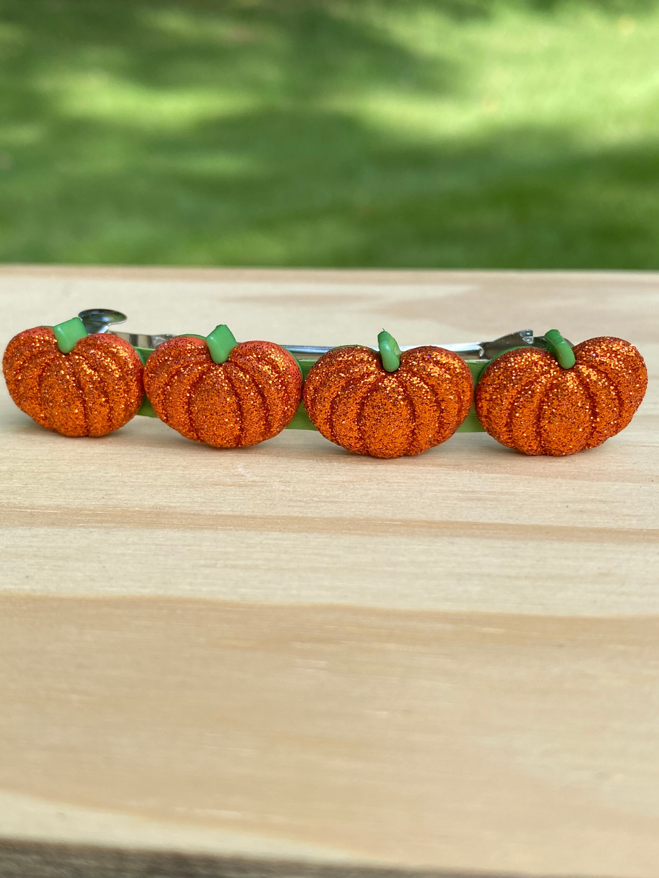 Pumpkin Hair Barrette, Pumpkin Hair Clip, Halloween Costume Hair ...