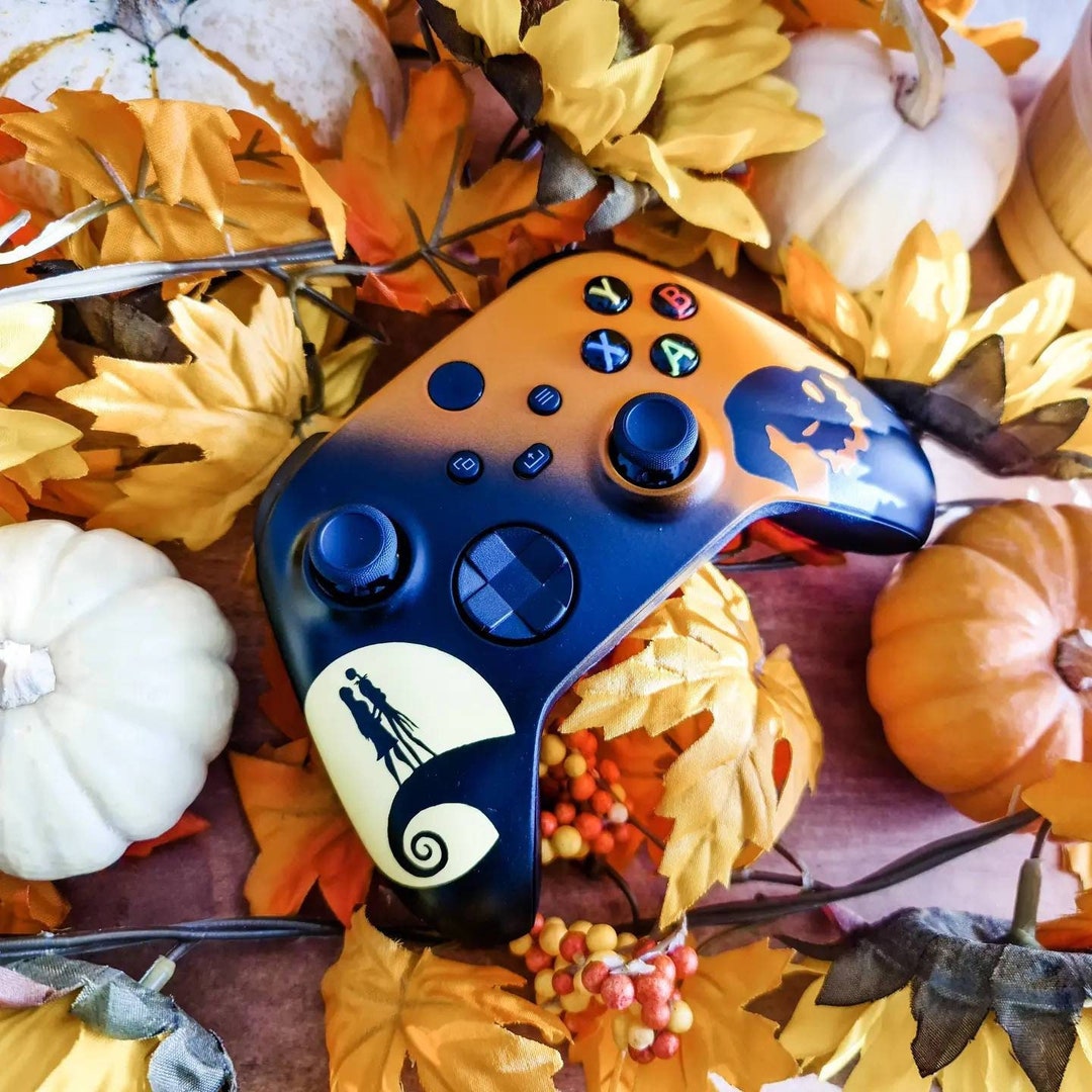 Custom Painted Nightmare Before Christmas Themed Controller Jack and ...