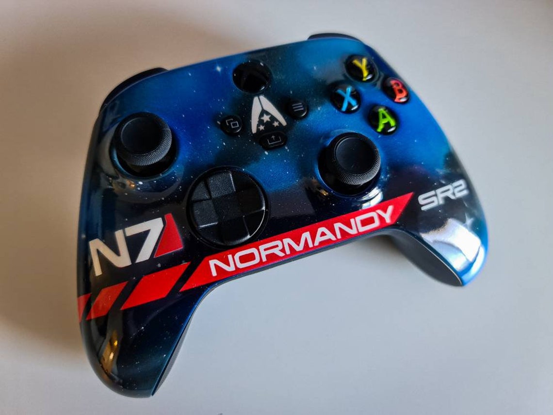 Custom Mass Effect Themed Controller N7 Normandy for Xbox - Etsy