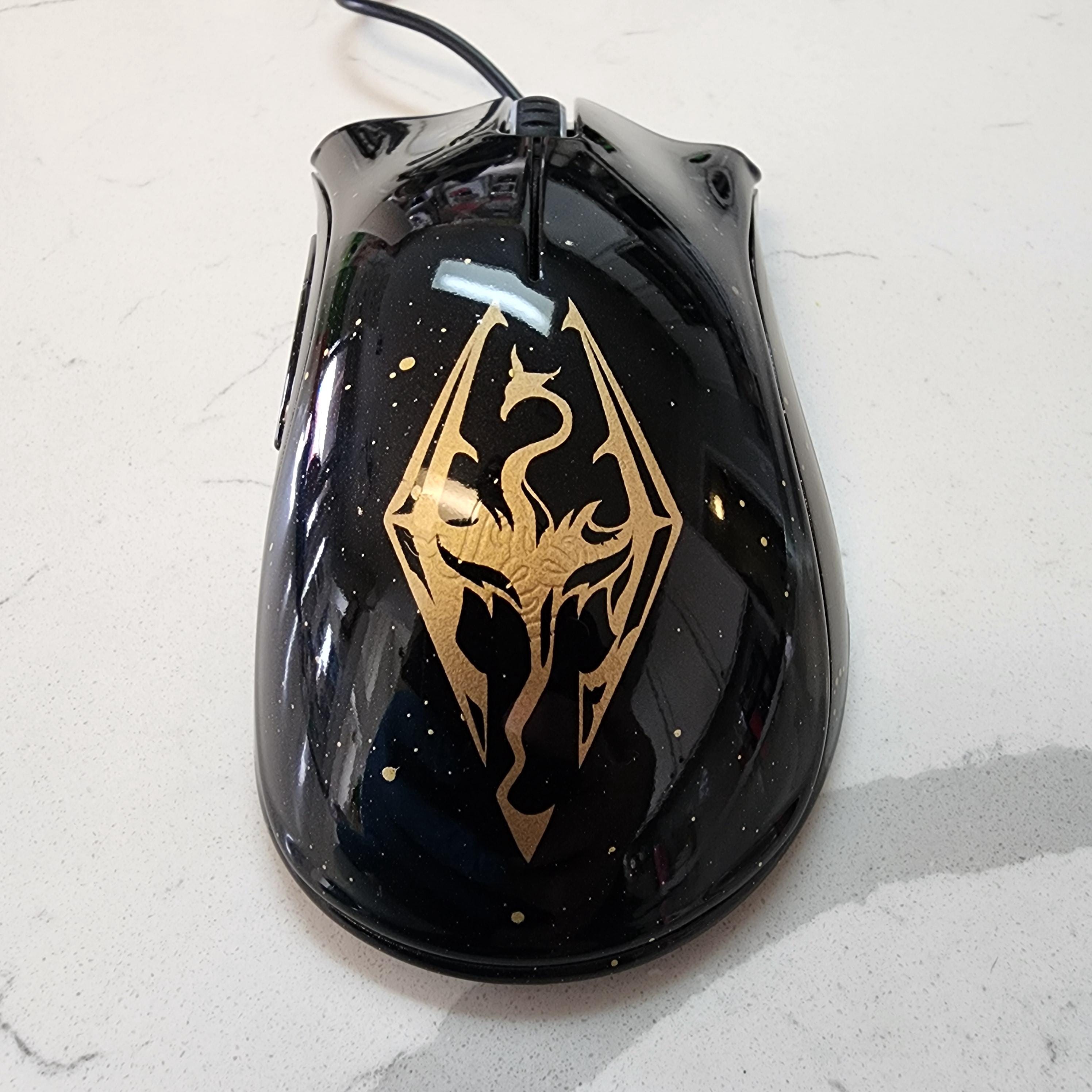 Custom Painted Skyrim Themed Computer PC Desktop Mouse - Etsy