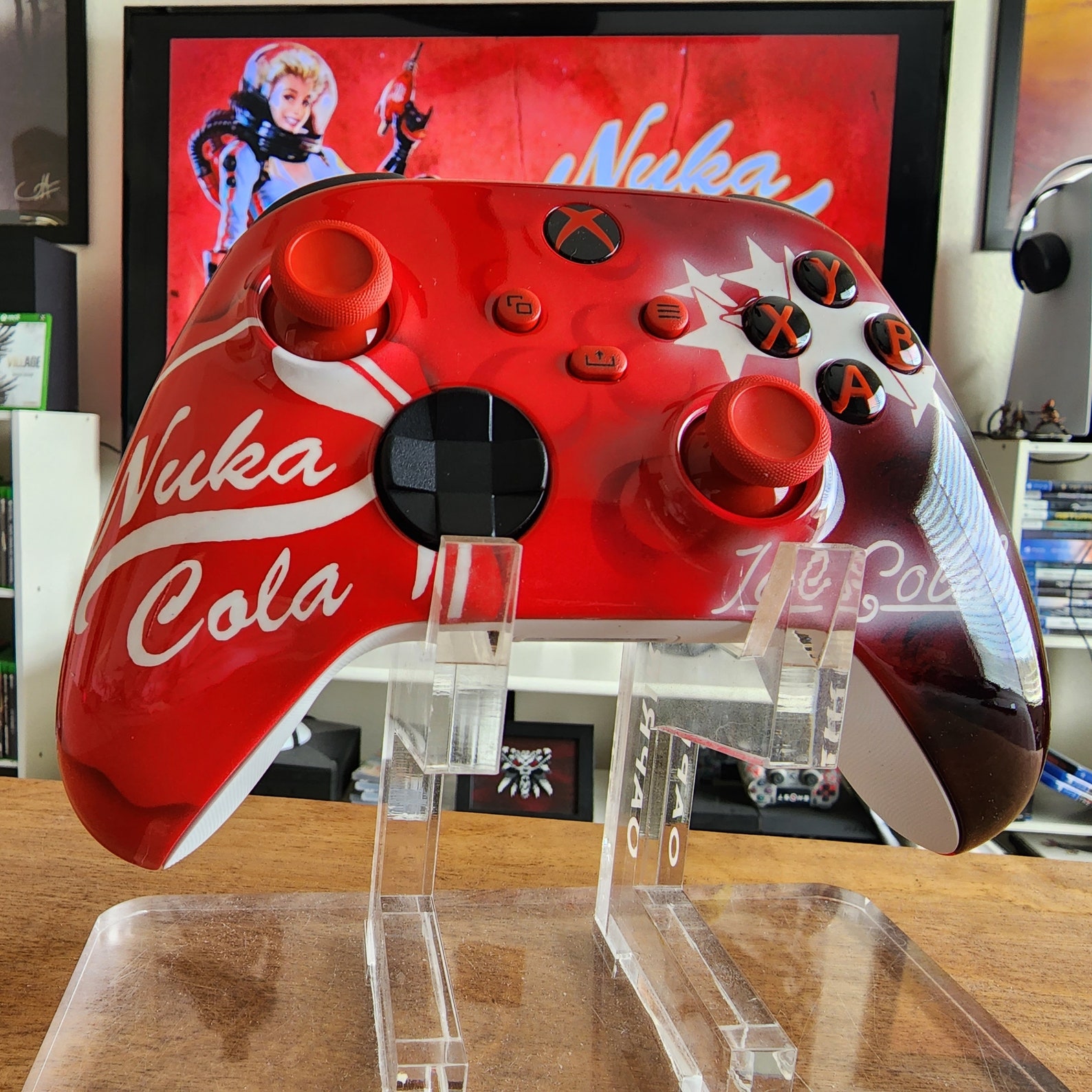 Custom Painted Red Nuka Cola Controller (xbox) - Etsy