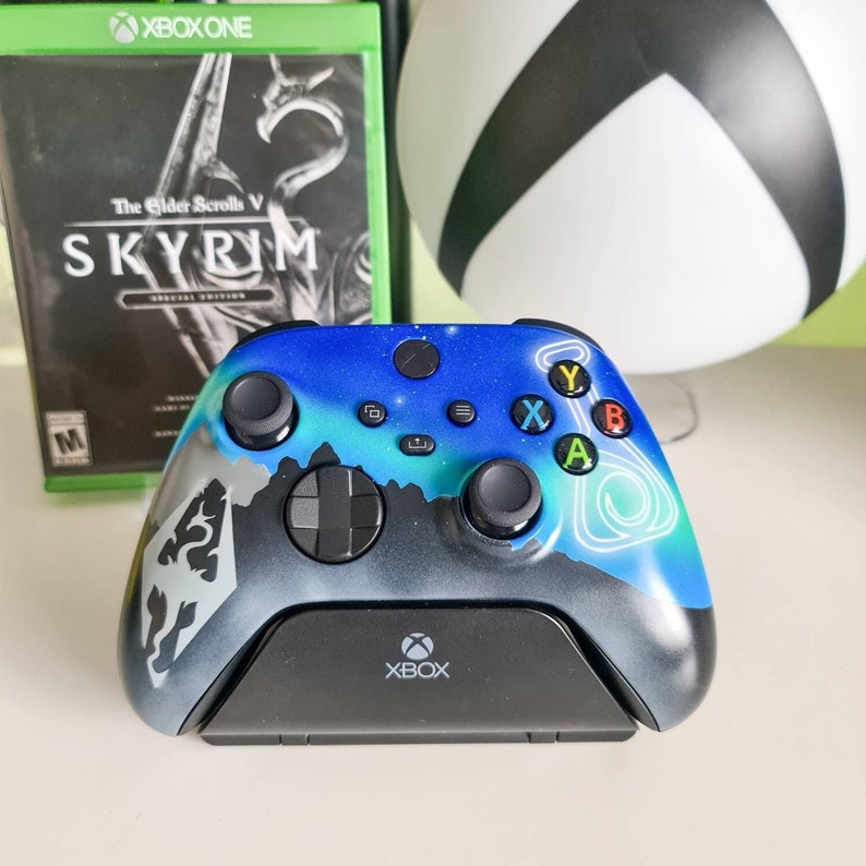Custom Painted Skyrim Themed Controller xbox - Etsy