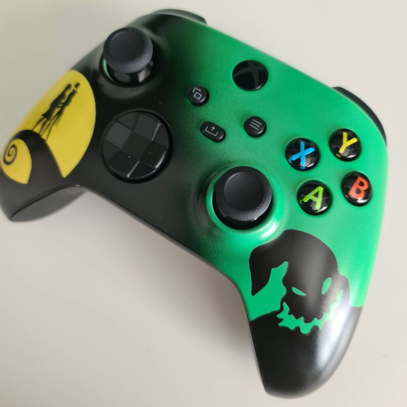 Custom Painted Nightmare Before Christmas Themed Controller Jack and ...