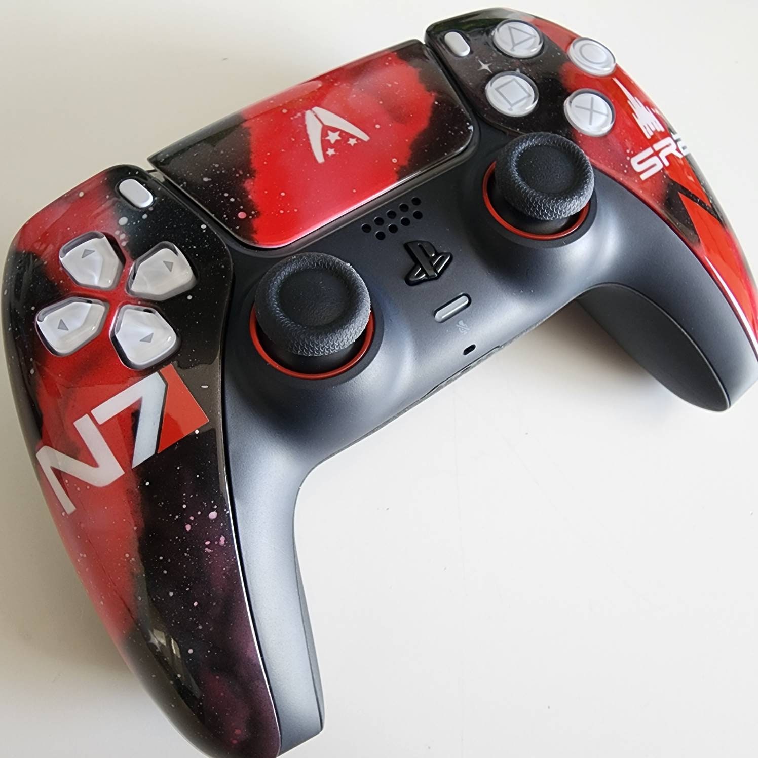 Custom Painted Mass Effect Themed Controller Renegade Red - Etsy UK