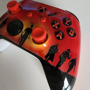 Custom Painted Controller, Western Sunset RDR2 Themed, for Xbox - Etsy