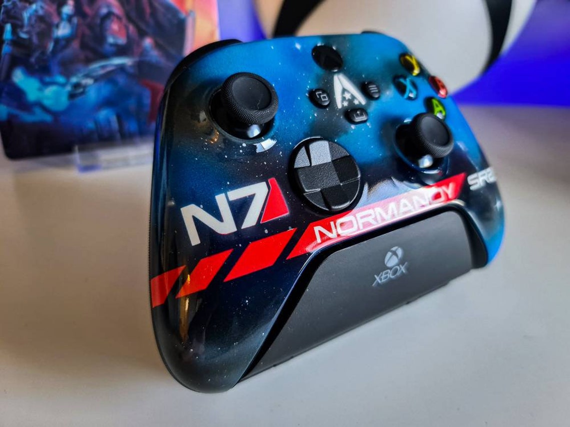 Custom Mass Effect Themed Controller N7 Normandy for Xbox - Etsy