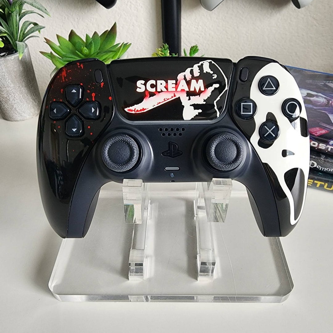 Custom Painted Scream Themed Controller - Etsy Australia