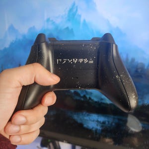 Custom Painted Skyrim Themed Silver Controller (xbox) - Etsy