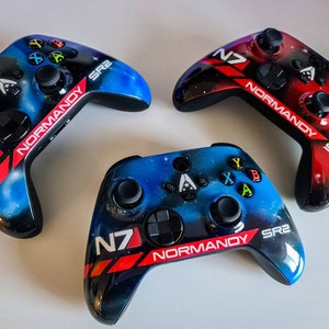 Custom Mass Effect Themed Controller N7 Normandy for Xbox - Etsy