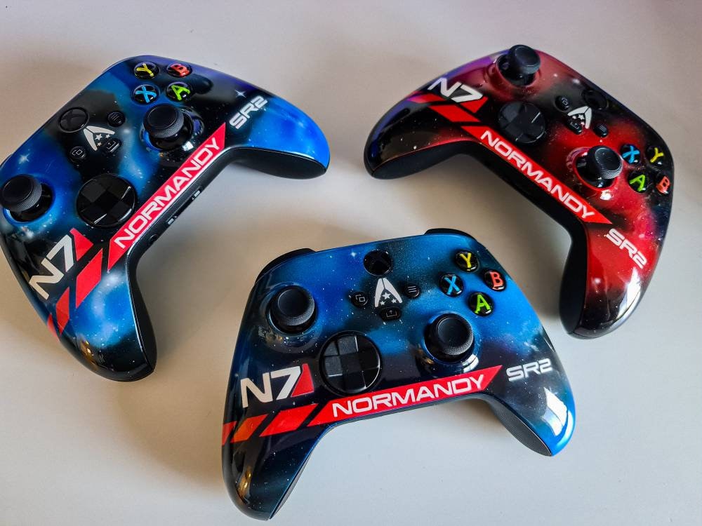 Custom Mass Effect Themed Controller N7 Normandy for Xbox - Etsy